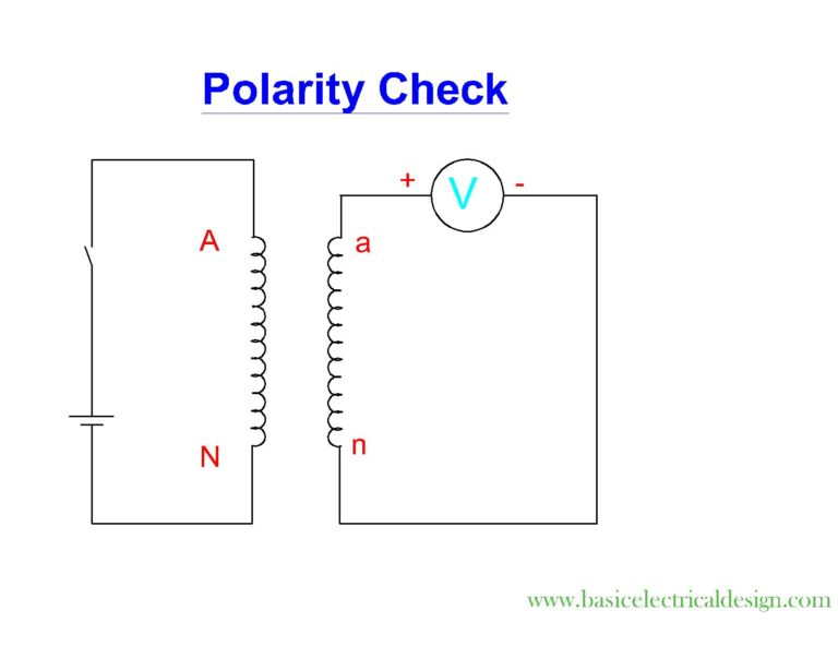 PT polarity test - Basic Electrical Design